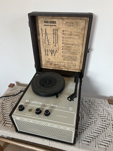 🍊Vintage Califone Stereo 4-Speed Record Player Turntable | Model 1430K ...