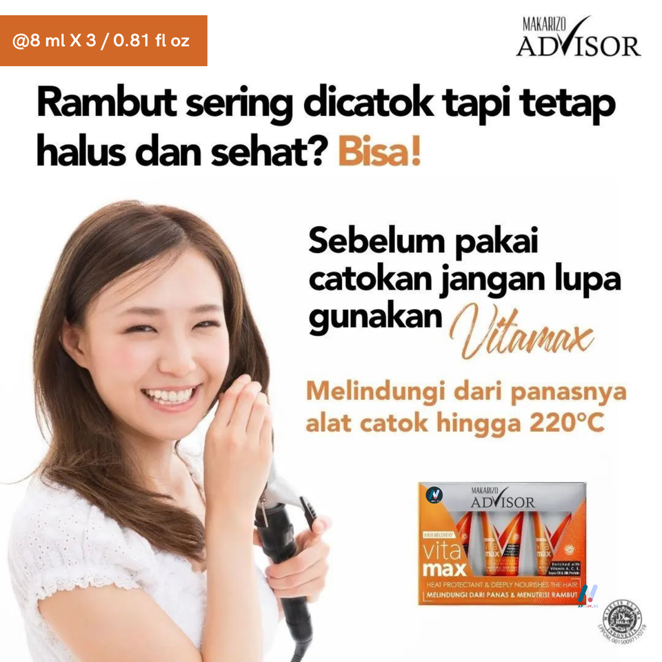 MAKARIZO Advisor Repair Hair Hydrating Treatment Vitamax Serum Shiny 2X @8mlx3 | eBay