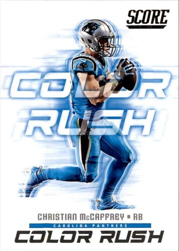 2018 Score Color Rush Christian McCaffrey Carolina Panthers #8 | eBay