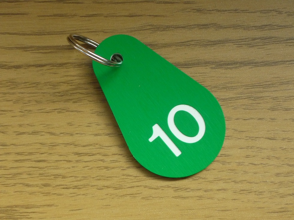 Set of 10 x Engraved Locker Key Tags / Fobs - Clubs, Leisure Centres ...