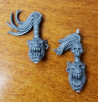 Warhammer 40k Orks Bits: OOB Boyz Topknot Heads x2 | eBay