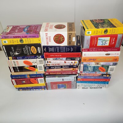 Mixed Lot of 38 Audiobooks on Cassette Most Romance & Contemporary AS ...