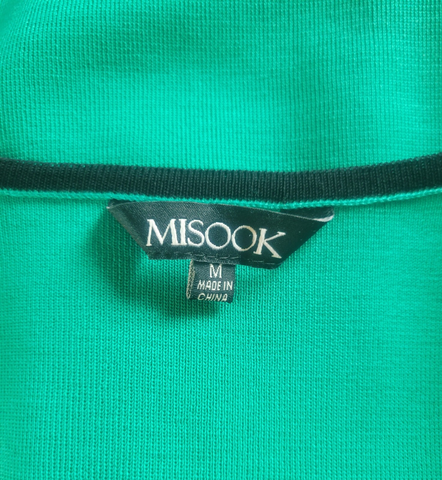 MISOOK Teal Scoop Neck Tank With Contrast Trim Size Medium | eBay