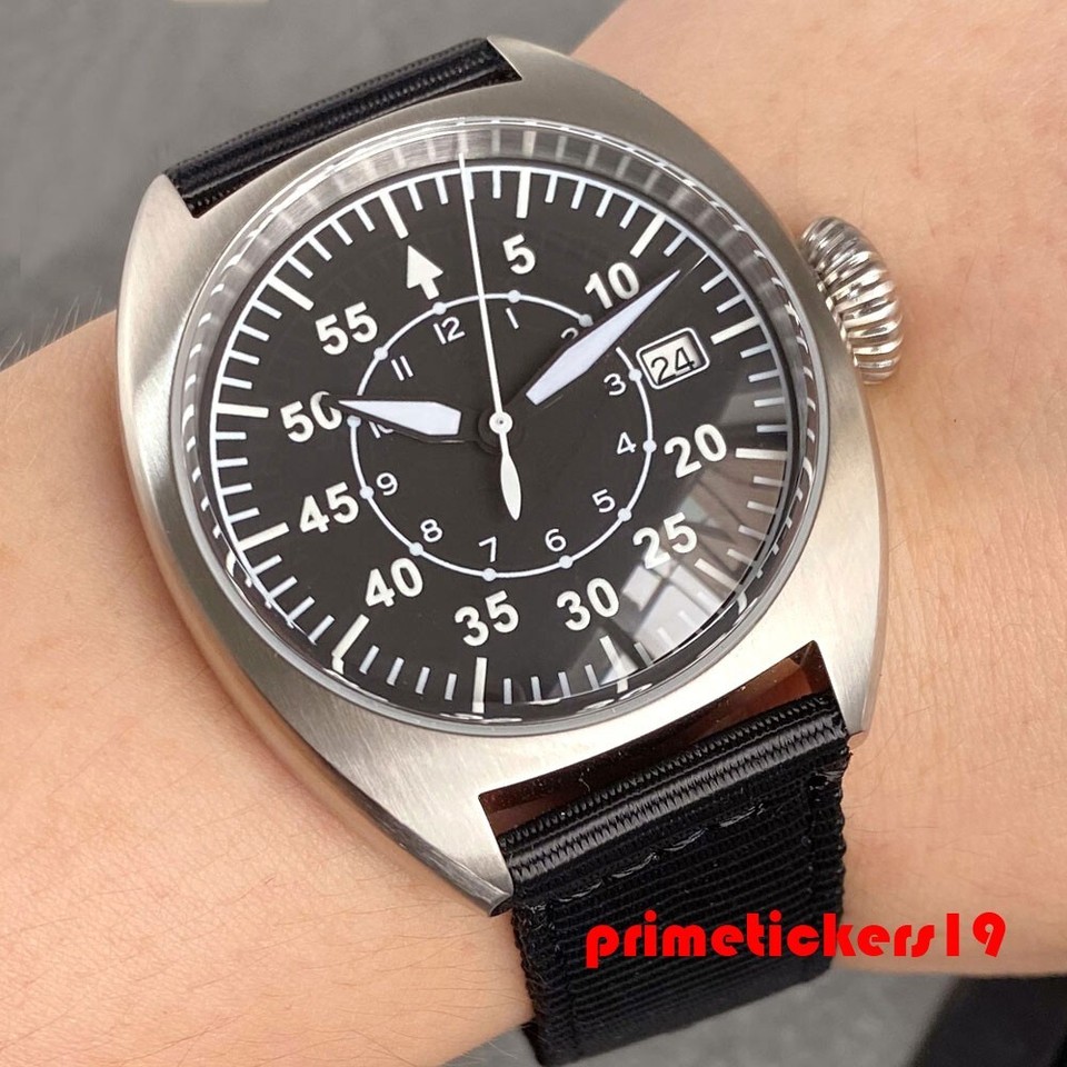 40mm NH35 Date Men Automatic Dive Watch 20atm Double Domed AR Sapphire ...