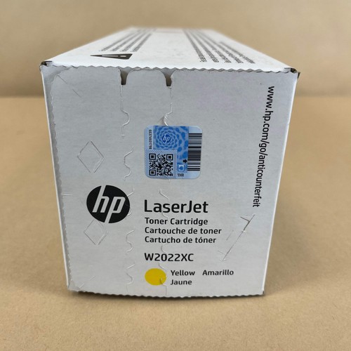 New HP Jet Intelligence LaserJet Toner Cartridge W2022XC Yellow Toner ...