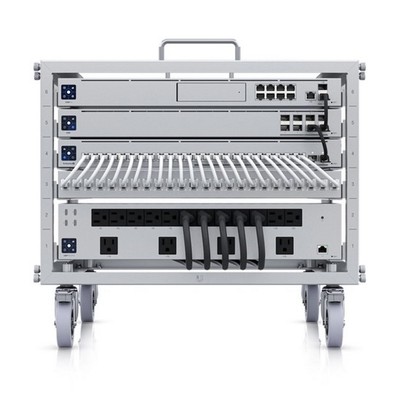 Ubiquiti Toolless Mini Rack, 6U-sized Device Rack with a 24-port Blank ...