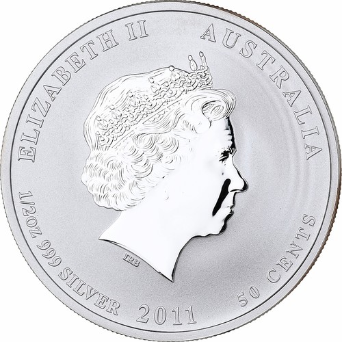 [#1158933] Australia, Elizabeth II, 50 Cents, Year of the Rabbit, 2011 ...