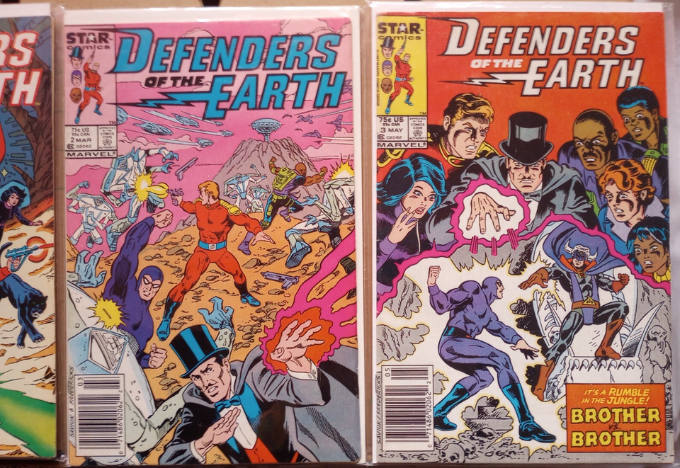 Marvel Star Comics Defenders Of The Earth #1 2 3 Lot Flash Gordon ...