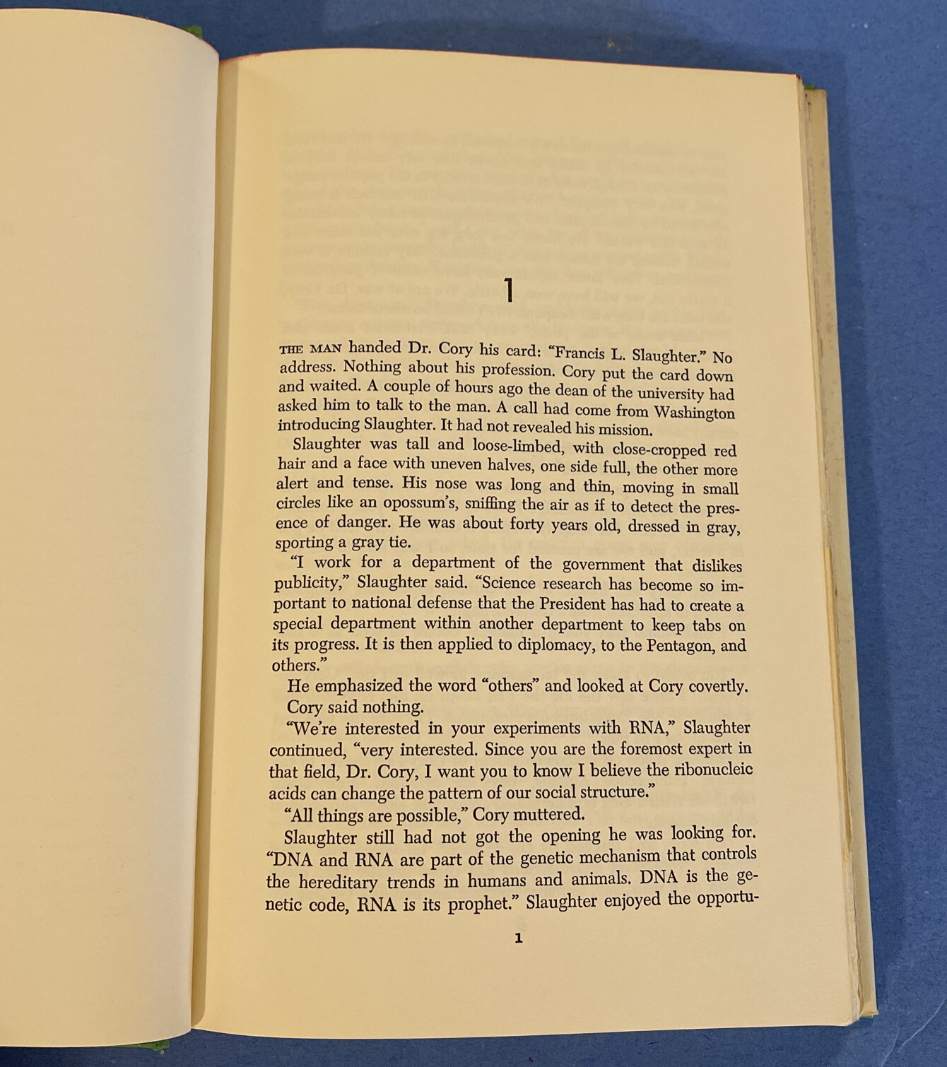 HAUSER'S MEMORY by Curt Siodmak 1968 Vintage Book Club Edition ...