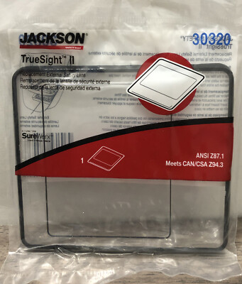 Jackson Safety 30320 Truesight II Replacement External Lens For Welding ...