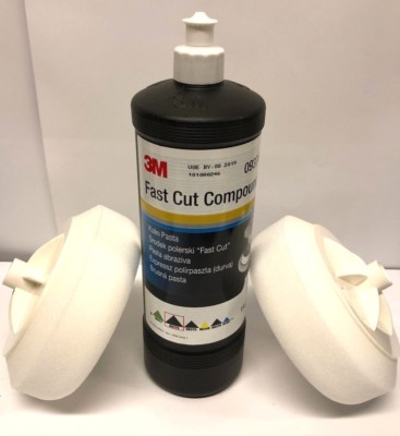 3M Fast Cut Compound 09374 1kg + 2Pads Perfect-It ™ III POLISHING CAR ...