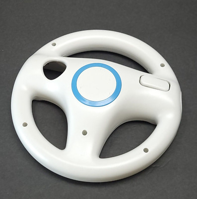 Nintendo Wii Racing Wheel for Mario Kart Controller Accessory White | eBay