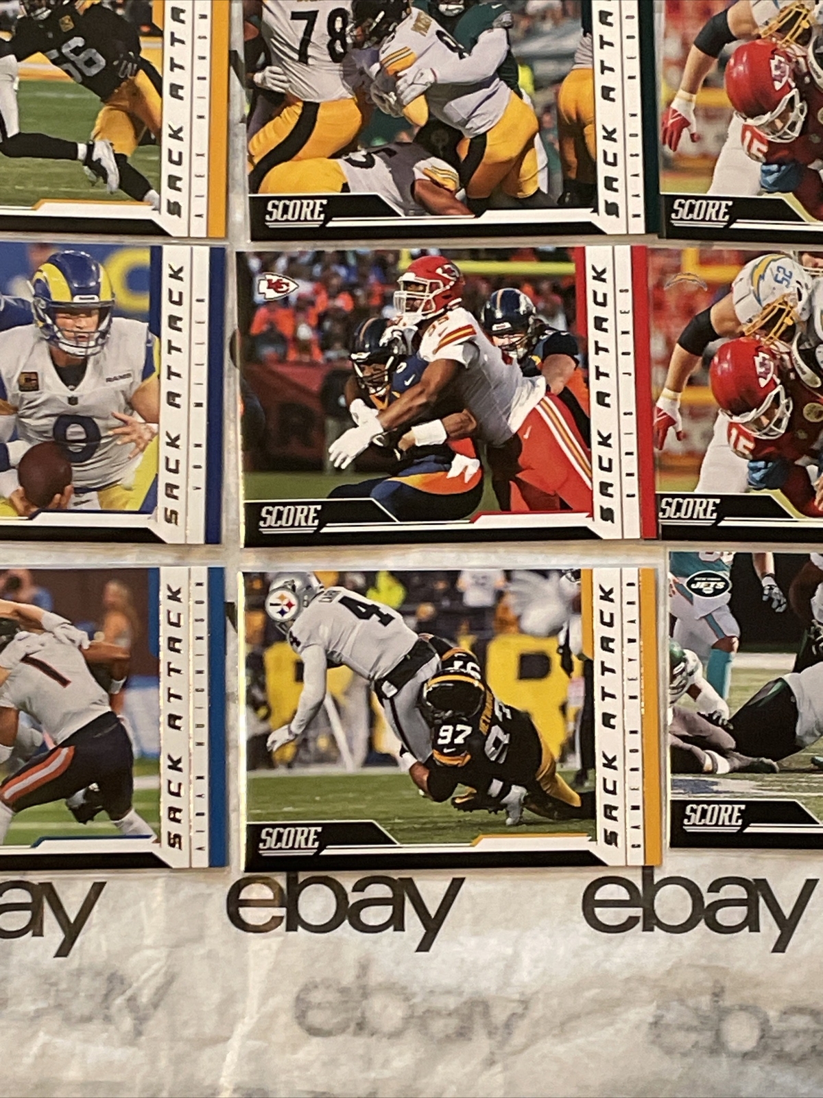 2023 Panini - Score Football - SACK ATTACK - 12- Football Card Lot | eBay