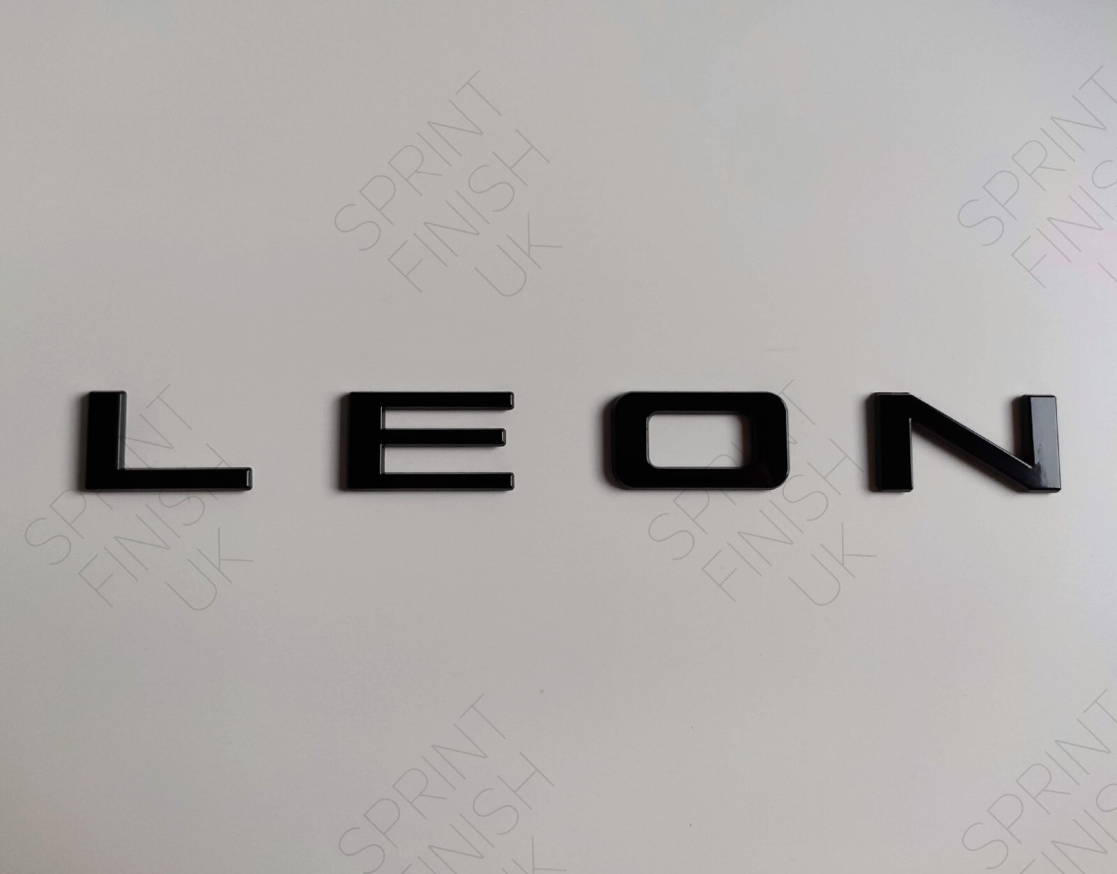 Gloss Black Metal Rear Badge Letters for LEON Cupra Glossy Car self ...