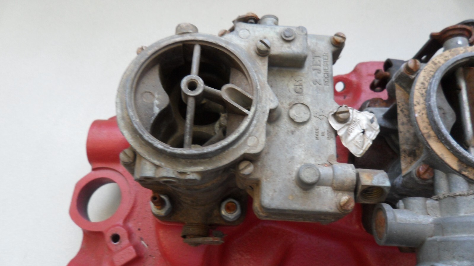 1958-1961 Chevy 348 Tri Power Intake Manifold 3x2 Rochester Carbs Hot ...