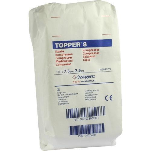 TOPPER 8 Kompr.7,5x7,5 cm unsteril 100 St | eBay.de