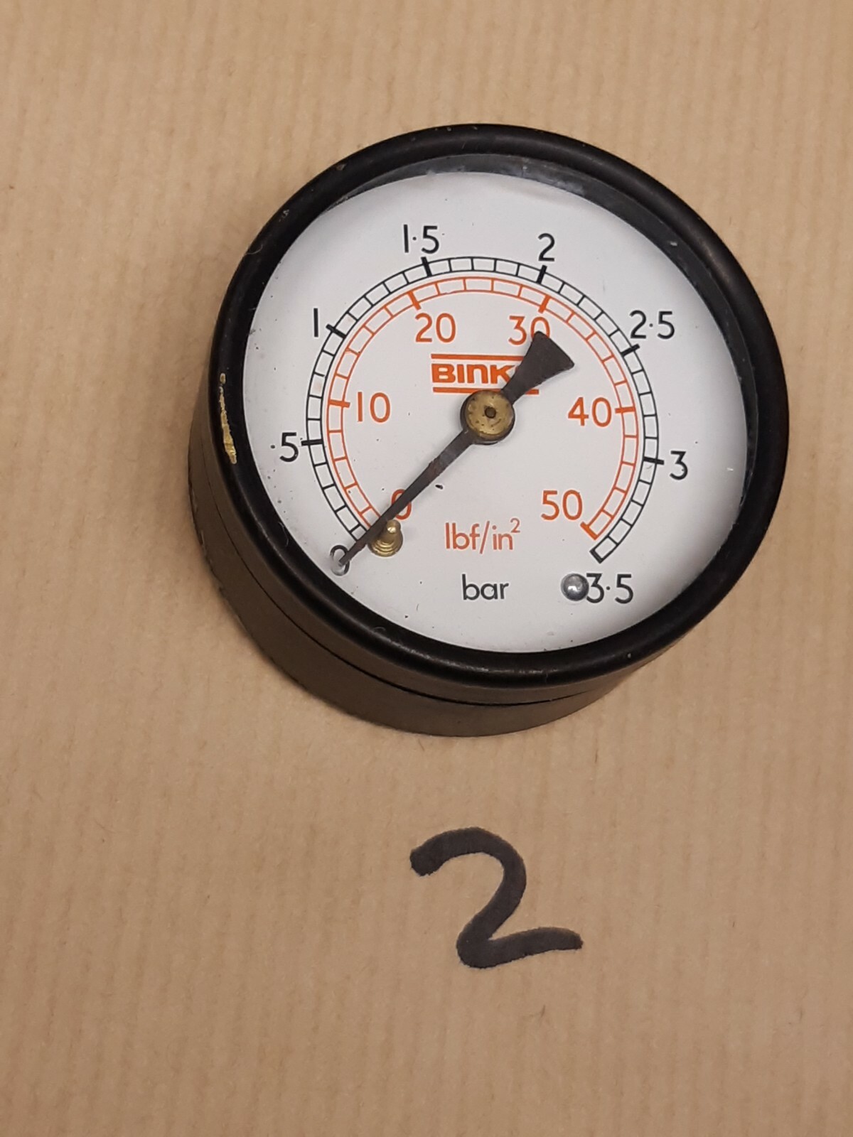 16.71.05 Gauge For Binks Bullows 2 or 5 Gallon Paint Pressure Tank - P ...