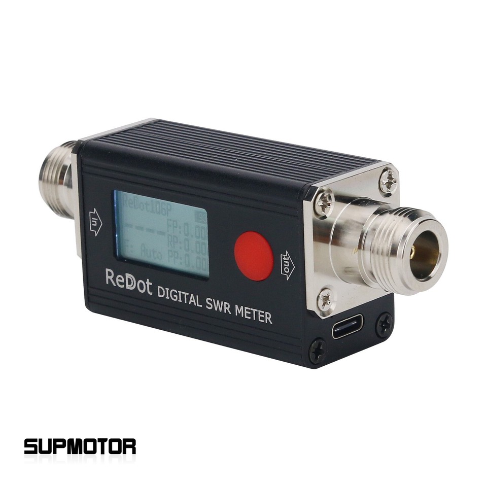 80MHz-999MHz Digital SWR Meter below 120W With Data Cable and Adapters ...