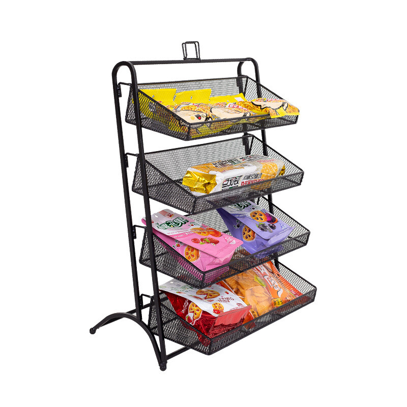 4 Layers Shop Counter Display Shelf Counter Groceries Display Stand ...