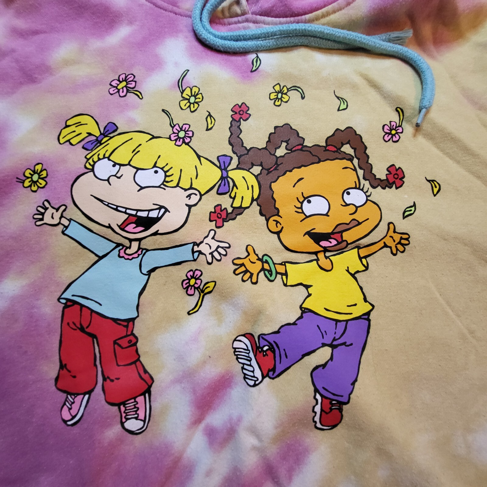 Nickelodeon Rugrats Pink Tie-dye Hoodie Size 1X Angel… - Gem