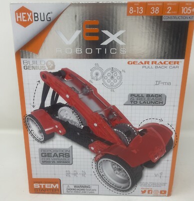 HEXBUG VEX Robotics Gear Racer Car STEM Science Construction Kit 105 ...