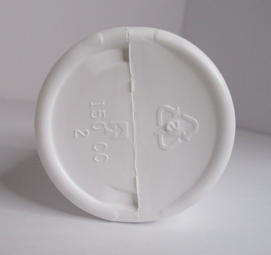 75 PACK 150cc White HDPE Plastic Packer Bottles & Caps w/ HIS Liner 38 ...