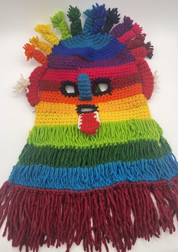 Vintage Handmade Aya Huma (Diablo Umo) Mask - Ecuador South America ...