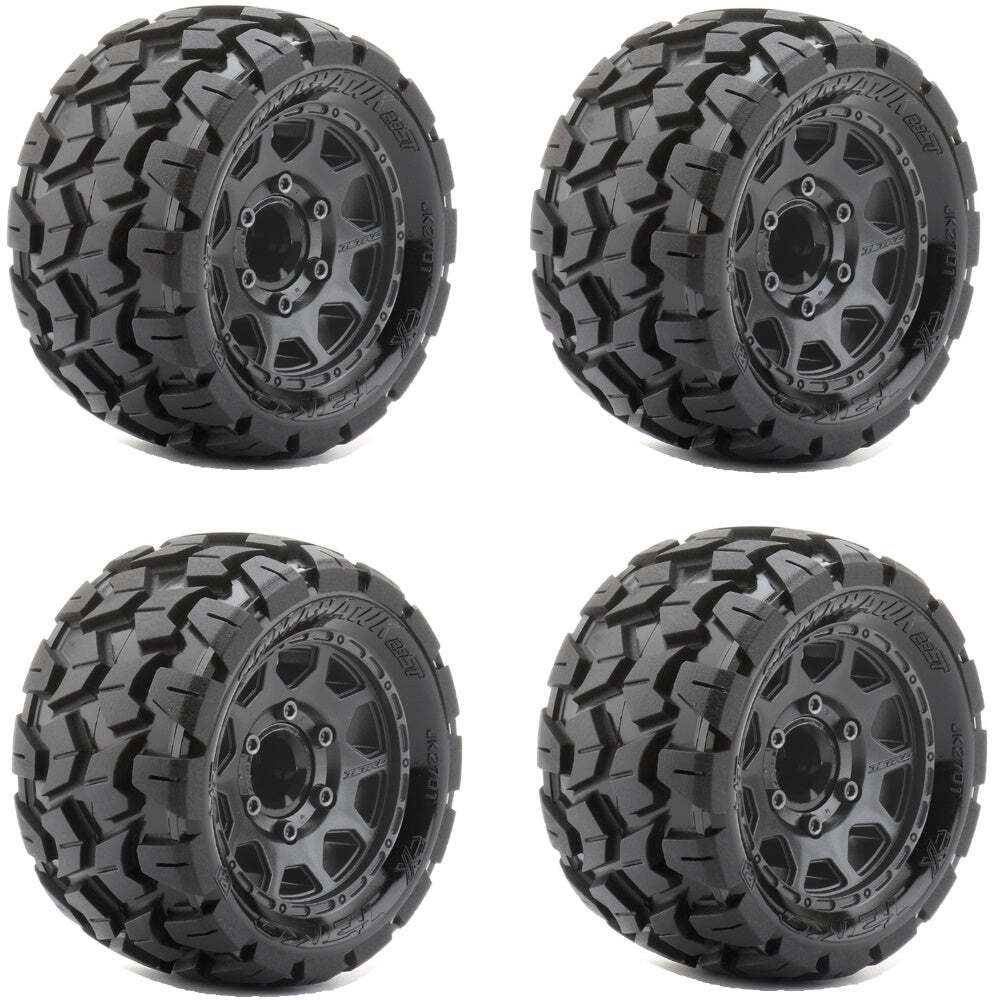 Powerhobby 1/10 2.8 ST Tomahawk Belted Tires (4) Arrma Typhon 4X4 550 ...