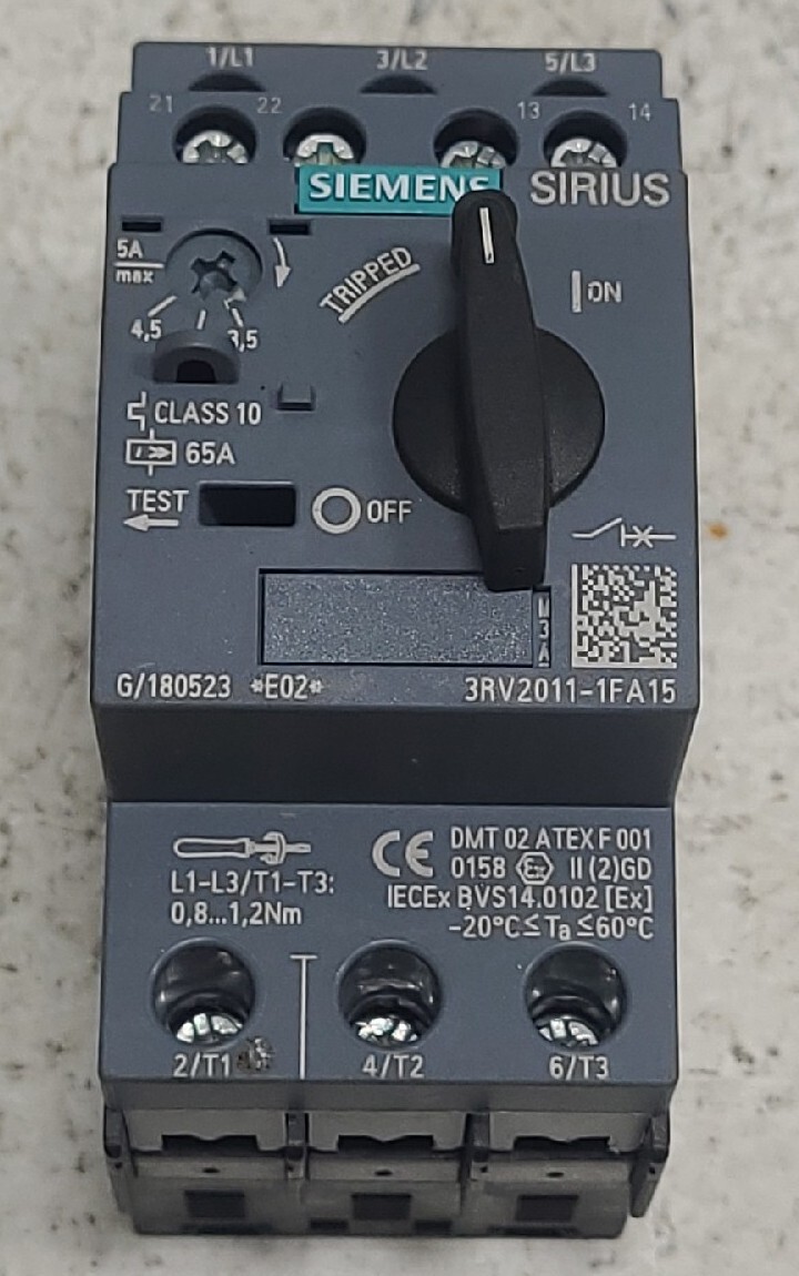 Siemens Sirius 3RV2011-1FA15 G/180523 E02. | eBay