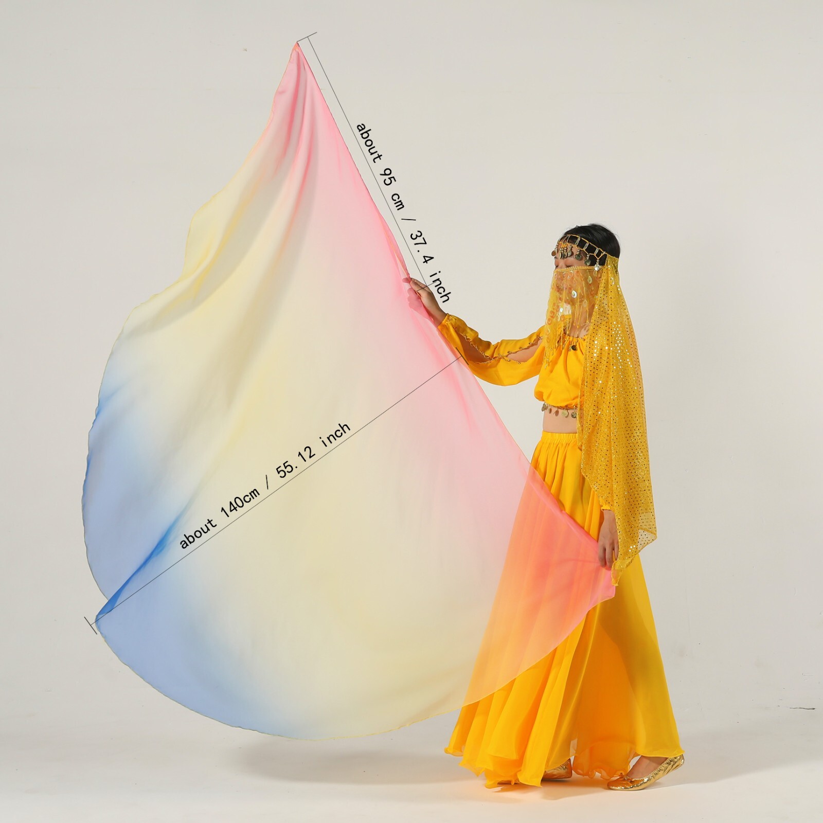 Chiffon Dance Veils Worship Flag Praise Flag Stage Dance Performance ...