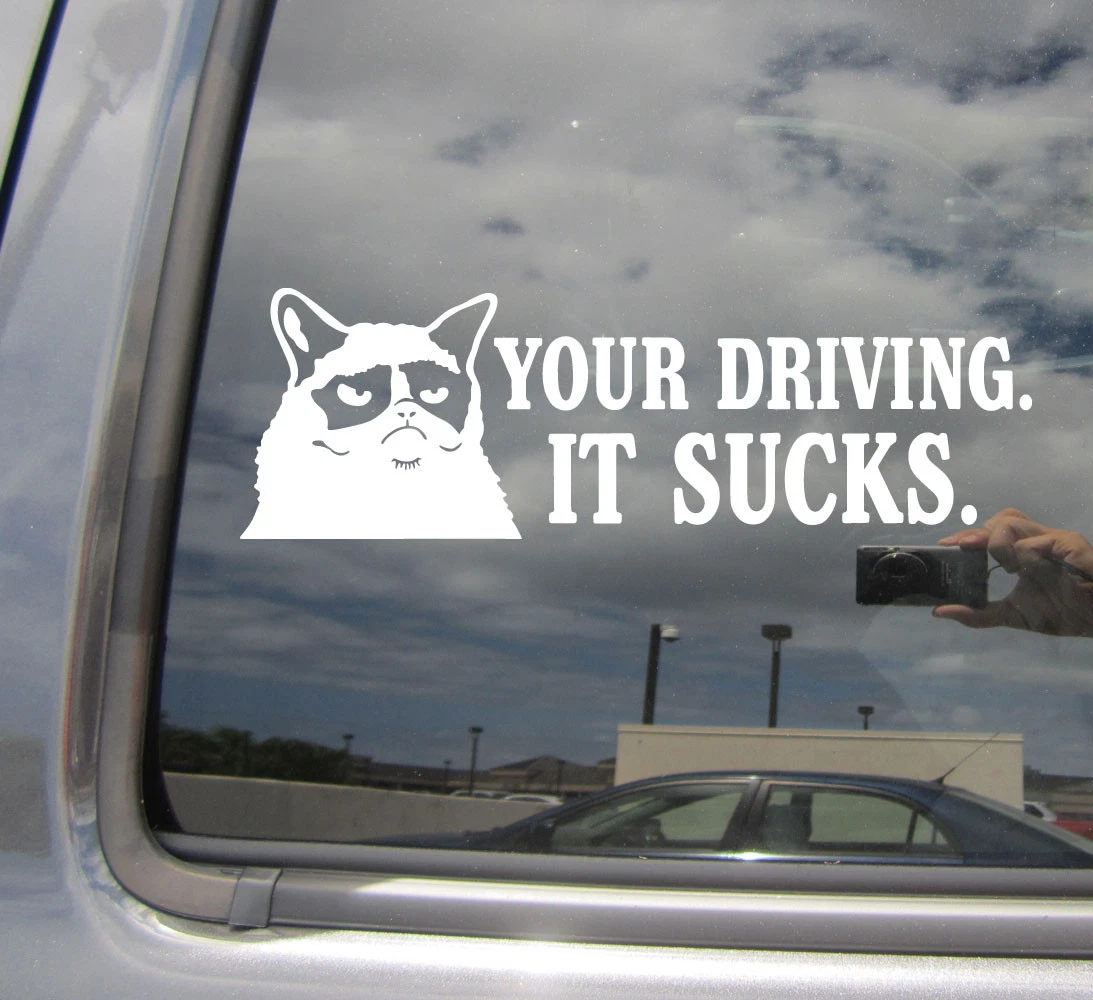 Grumpy Cat Window Decal