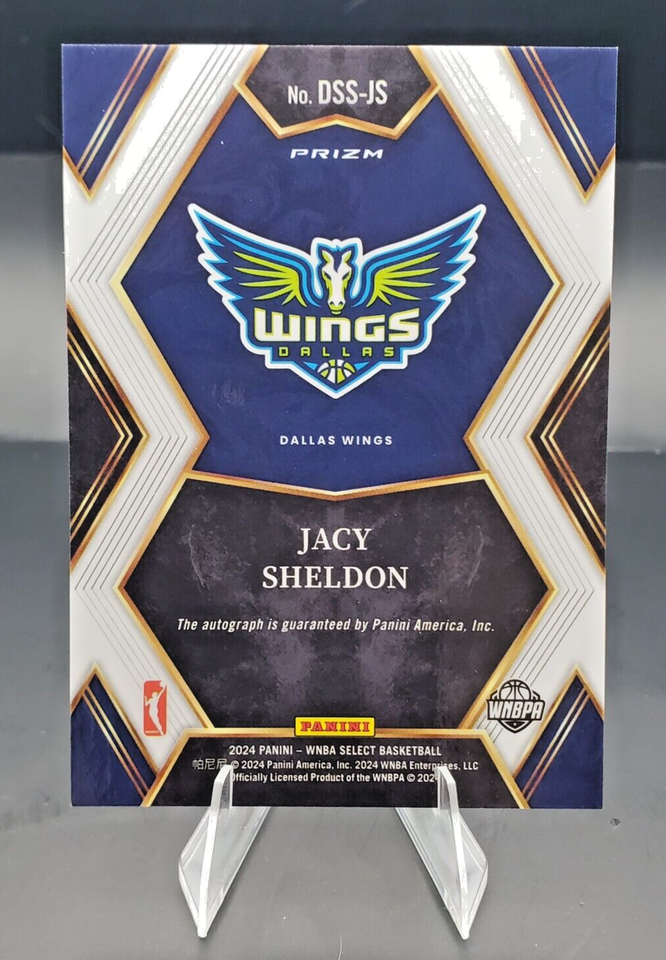 Jacy Sheldon 2024 WNBA Select Auto Draft Selections Card Silver Dallas ...