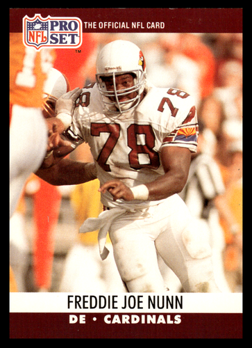 1990 Pro Set Freddie Joe Nunn #617 Phoenix Cardinals NFL Football | eBay