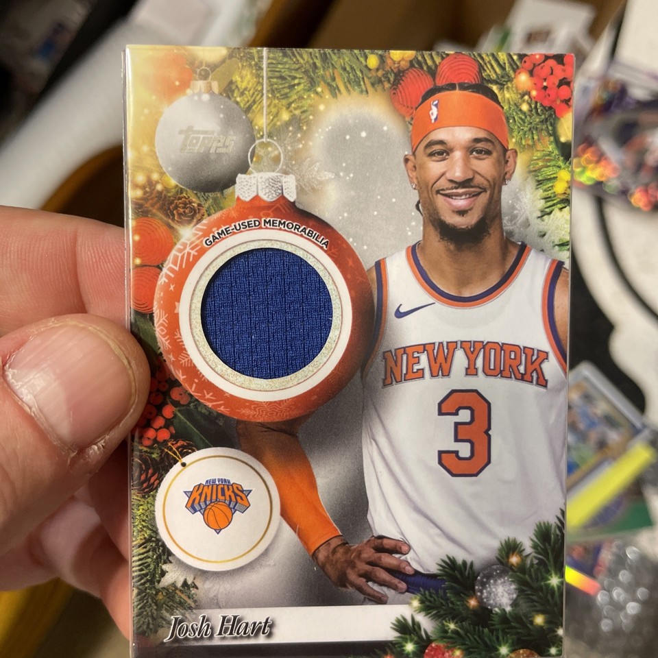 25 Topps Josh Hart NY Knicks Star !! Game Worn Patch Card !! Clean ...