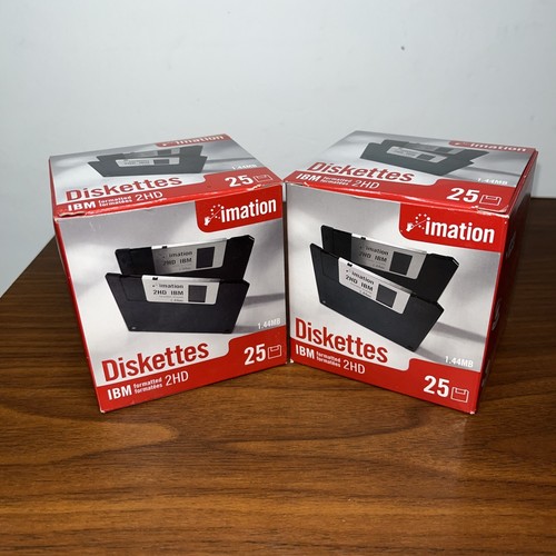 imation Rainbow 3.5" Floppy Disks Diskettes 50 Pack IBM Formated 1.44MB ...