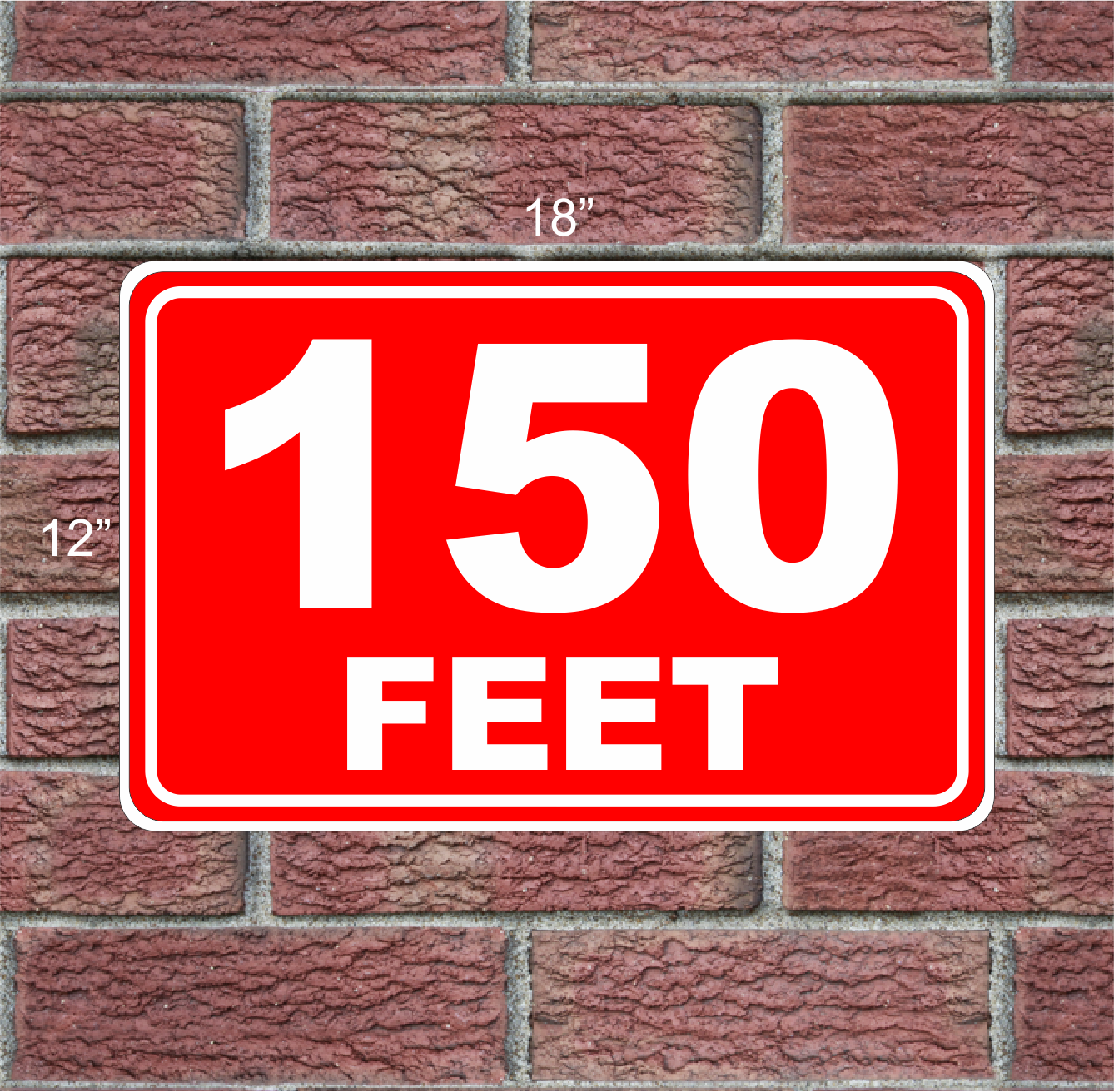 150 FEET MARKER 12"x18" Metal Sign 4 Driving Range Golf Course Gun Club ...