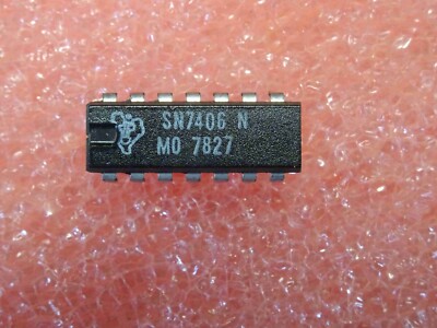 Lot x2: ci SN 7406 N ~ ic SN7406N ~ hex inverter buffers/drivers (CI92A ...