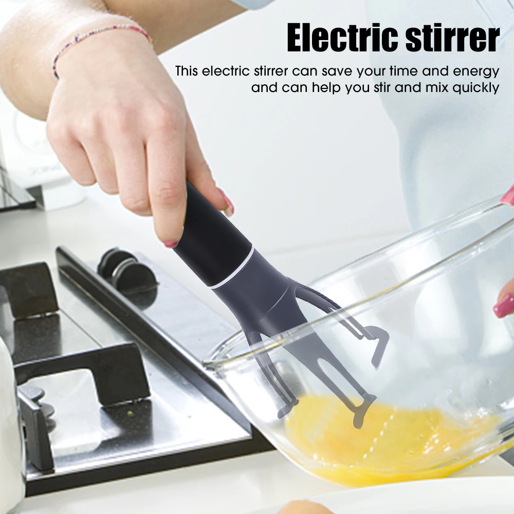 3 Speed Automatic Whisk Stirrer Crazy Stick Blender Utensil Triangle ...