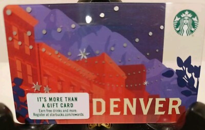 STARBUCKS CARD 2017 " DENVER " POPULAR CARD~A BEAUTY~VHTF🔥GREAT PRICE ...