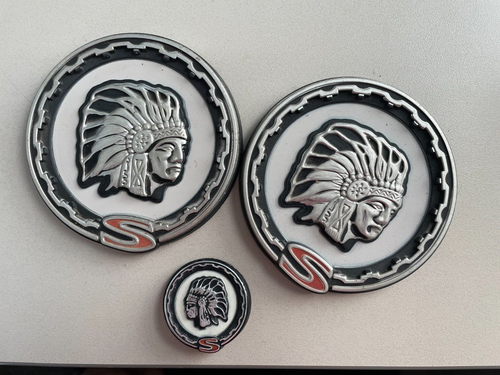 Jeep FSJ Cherokee Chief OEM Exterior and Dash/Glove Box Emblems - VERY ...