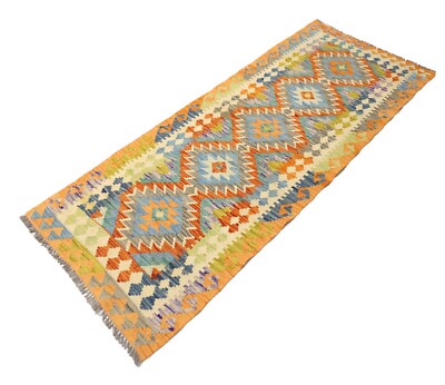 Colorful Tribal Veg dye HandMade Kilim Area Rug 2.6x6.3 RUNNER | eBay