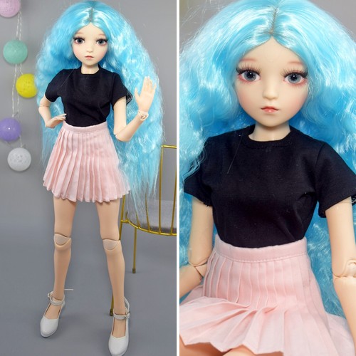 New Full Set BJD Doll 1/3 60cm BJD Doll + Blue Hair Changeable Eyes ...