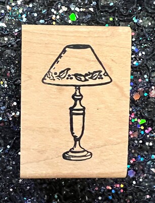 Vintage Rubber Stamp "Table Lamp" by Worth Repeating 1 3/4 x 1 1/4" | eBay