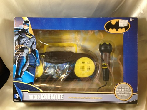 NIB Batman Radio Karaoke Portable FM Radio with Microphone | eBay