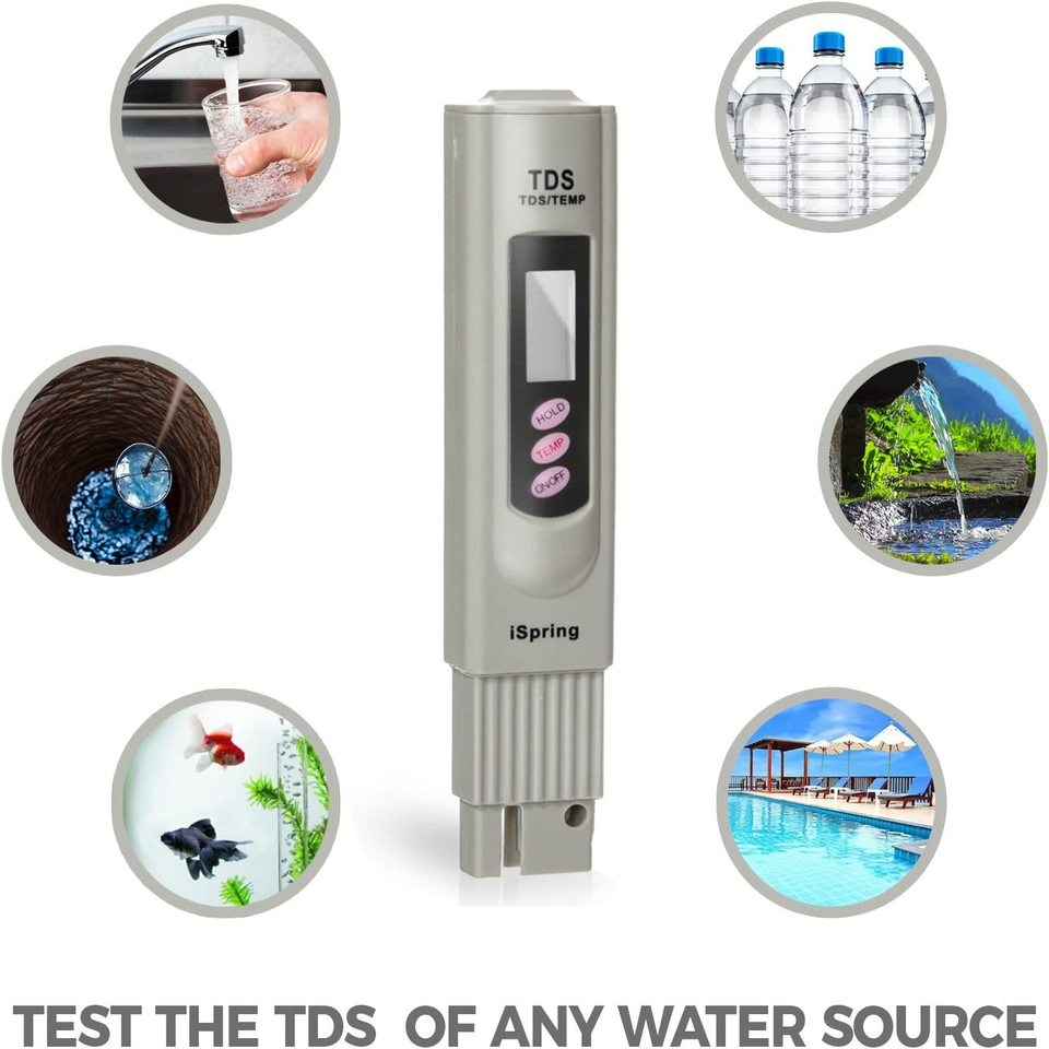 Water Hardness Test Meter Kit 3 Button Digital TDS with Temperature ...