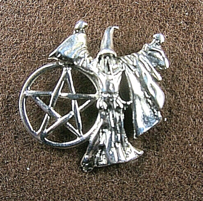 Sorcerer's Pentagram .925 Sterling Silver Occult Wizard Merlin's Magic ...