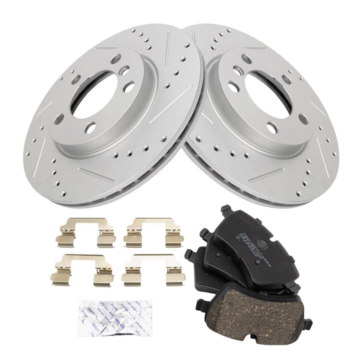 Front Ceramic Brake Pad & Performance Rotor Kit for Mini Cooper ...