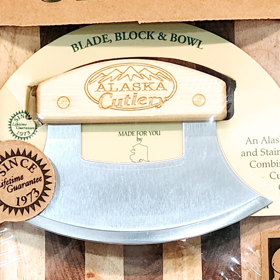 The ULU Factory Alaska Cutlery Large Chopping Bowl with 6" ULU Knife | eBay