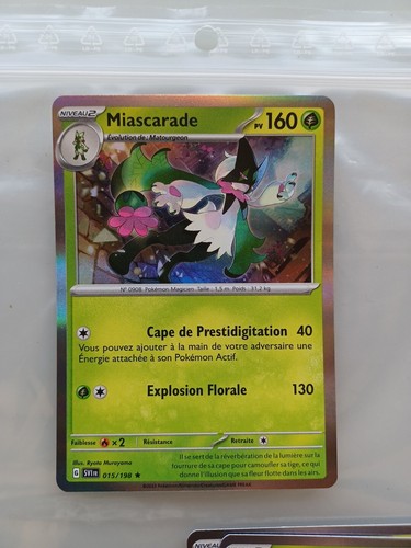 MIASCARADE HOLO - POKÉMON 015/198 EV1 ÉCARLATE ET VIOLET NEUF FR | eBay
