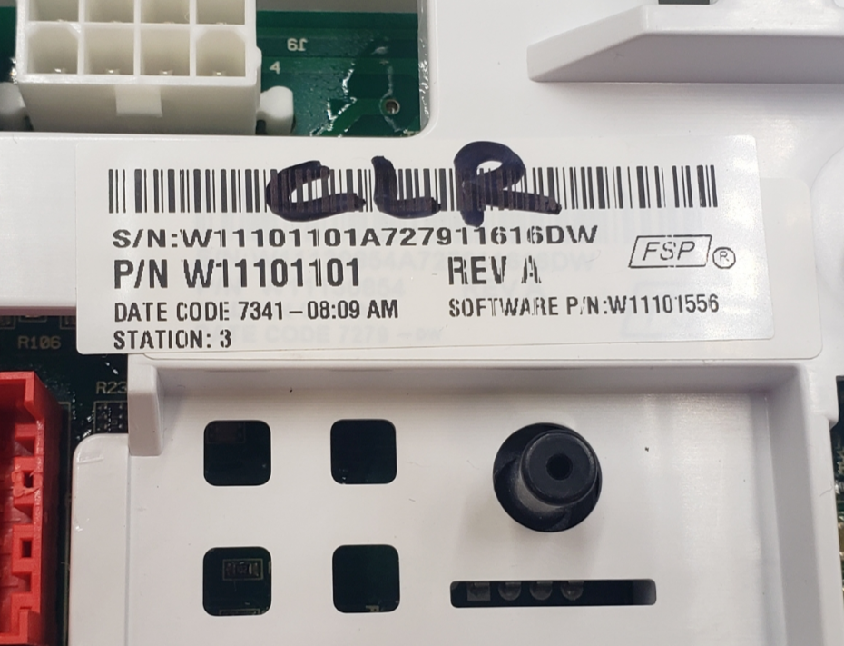 Whirlpool OEM Washer Control Board W11101101 Same Day Ship & **60 Days ...